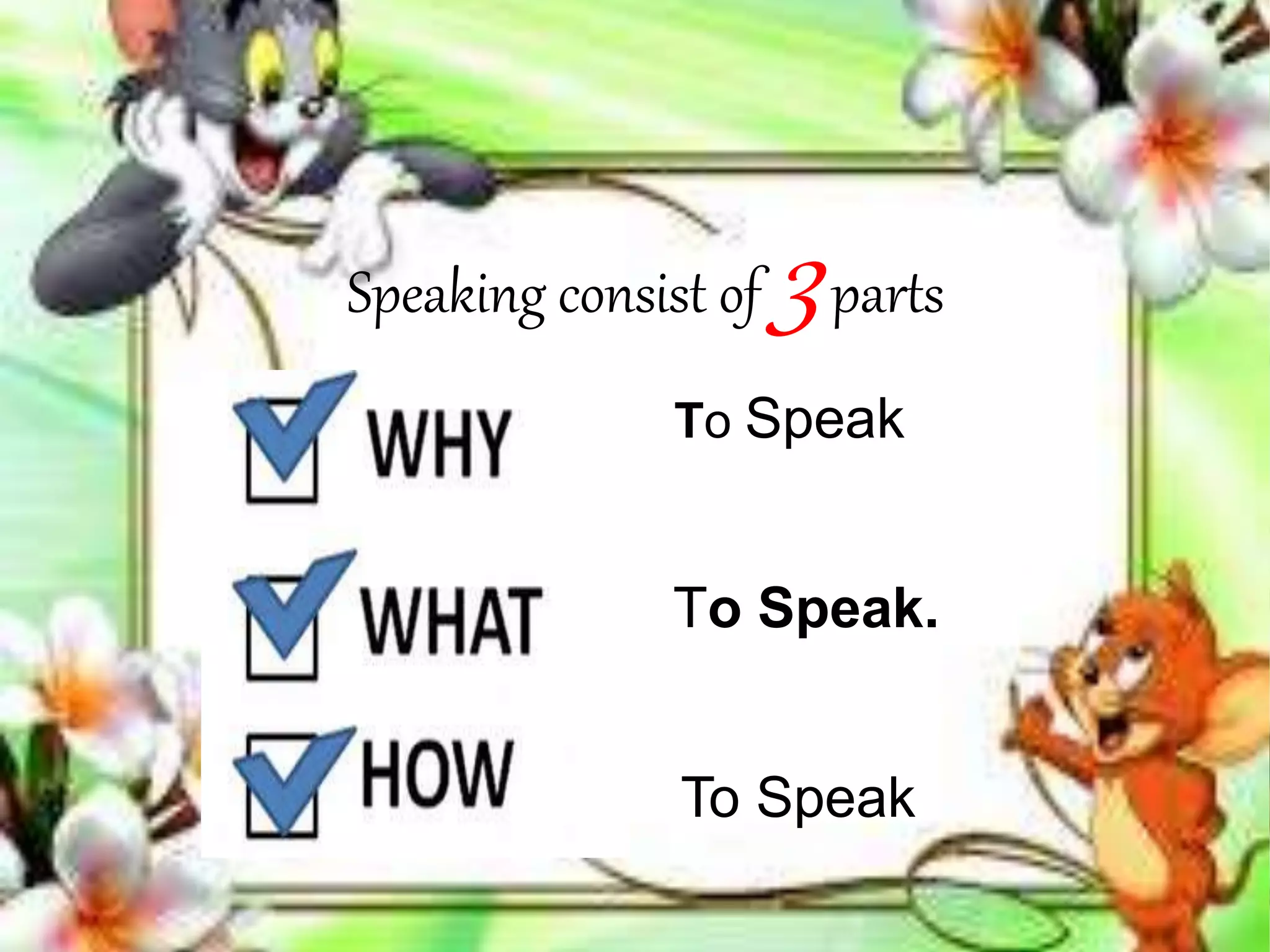 Speaking Skills | PPTX