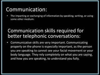 Telephonic Conversation | PDF