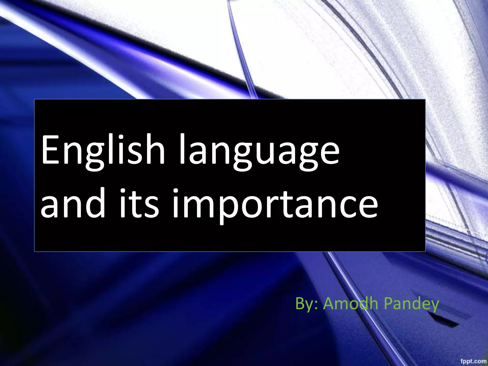 English ppt | PPTX