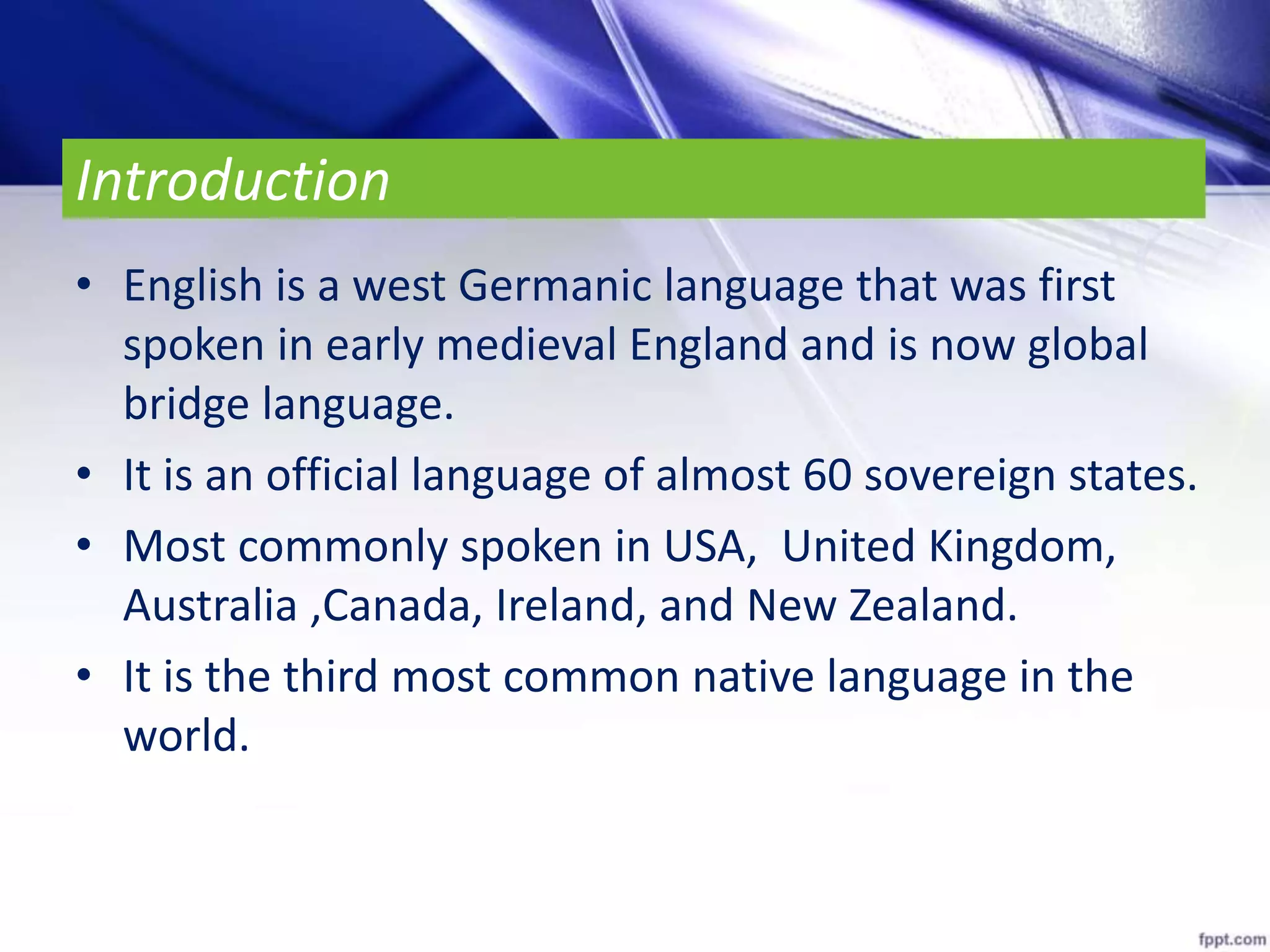 English ppt | PPTX