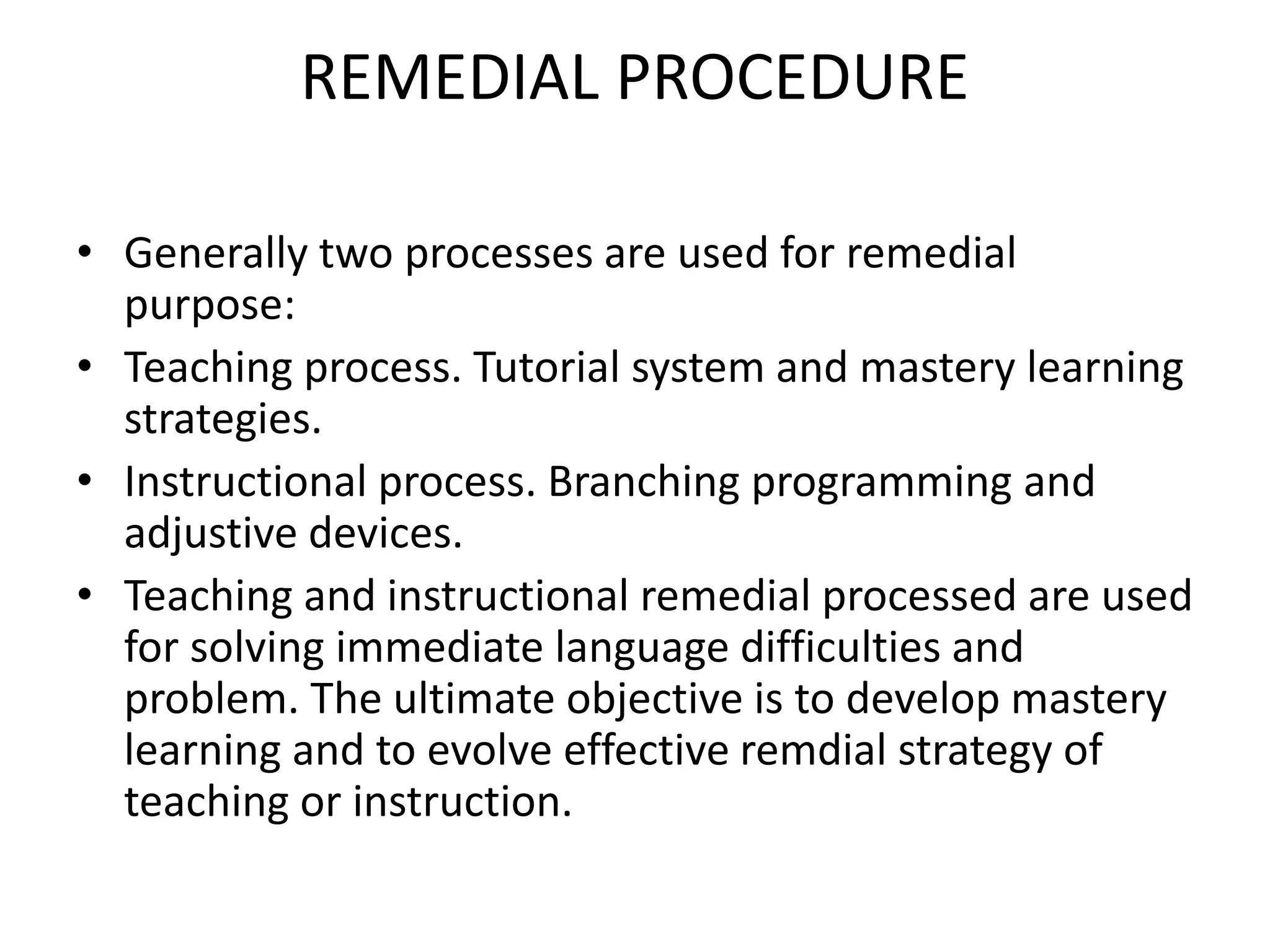 Remedial teaching in English ppt | PPTX