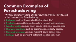 Foreshadowing In Literature