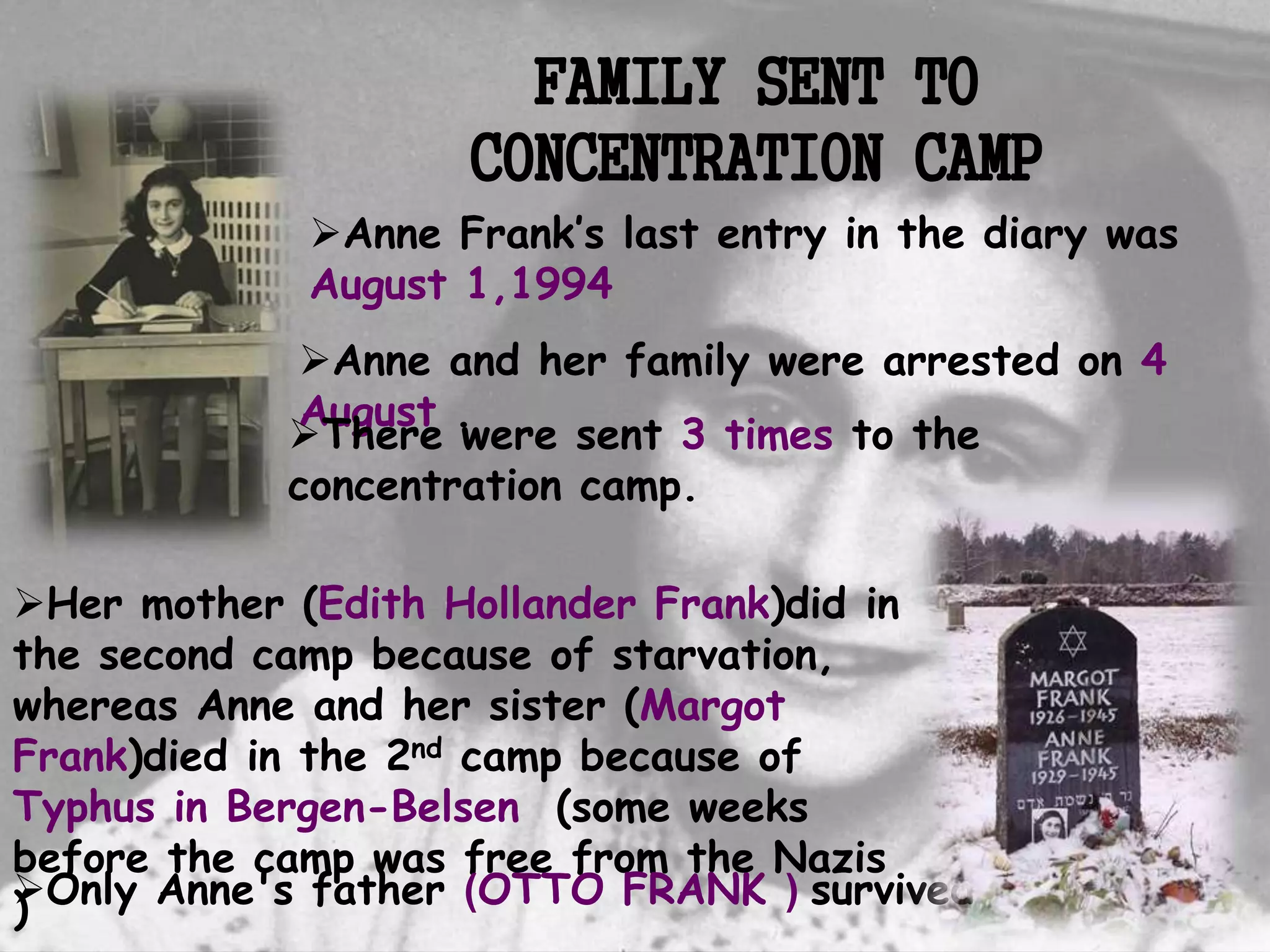 PPT on Anne Frank for class 10th | PPTX