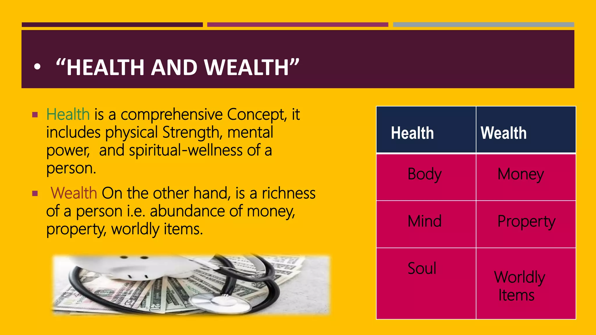 ENGLISH PPT "Health is wealth" | PPTX