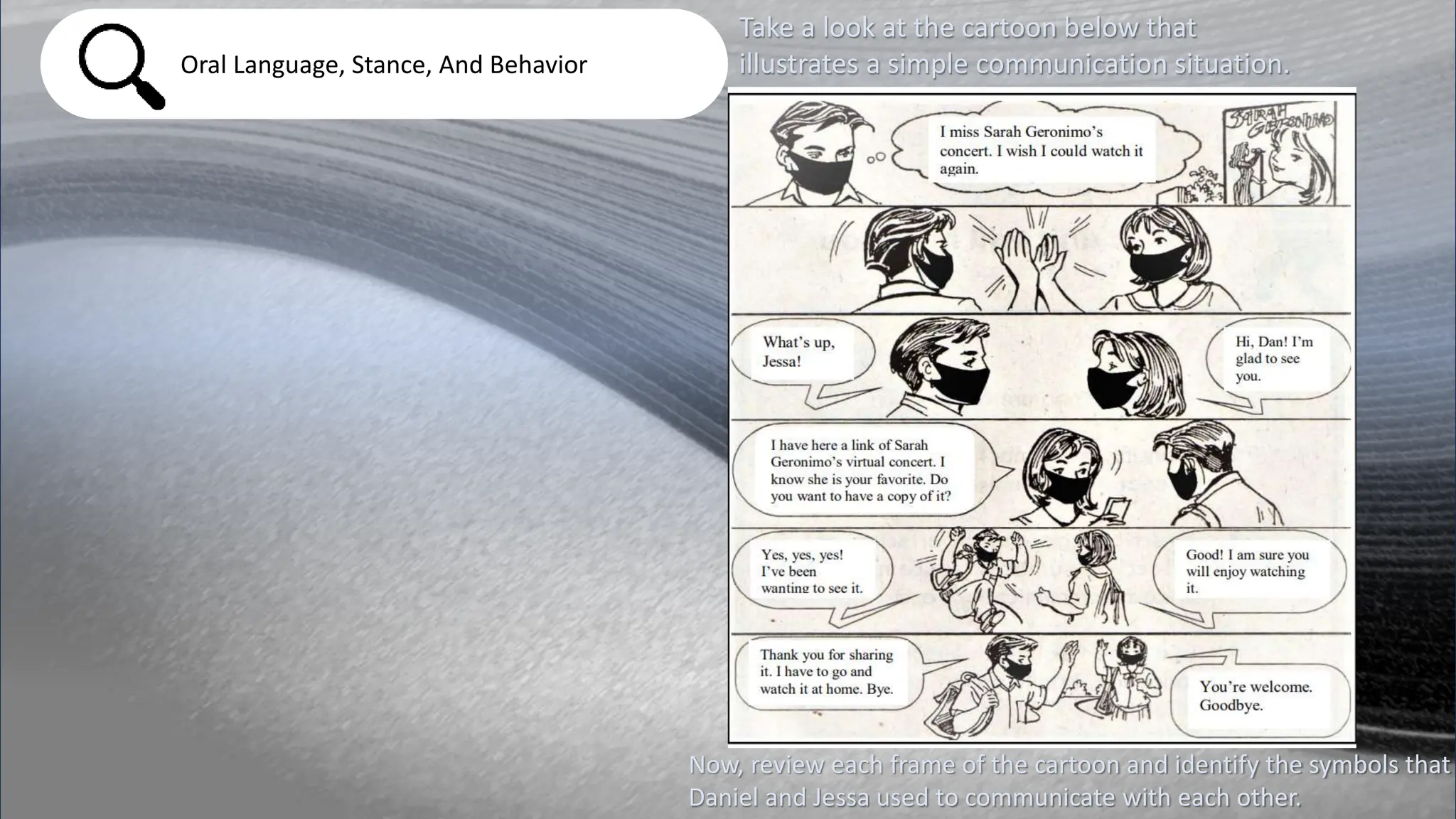 Oral Language, Stance, And Behavior. | PPTX