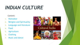 INDIAN CULTURE _power point presentation | PPTX