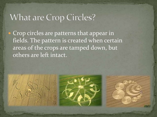 crop circles. | PPT