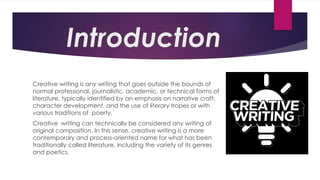 Creative writing and the feature types etc | PPT