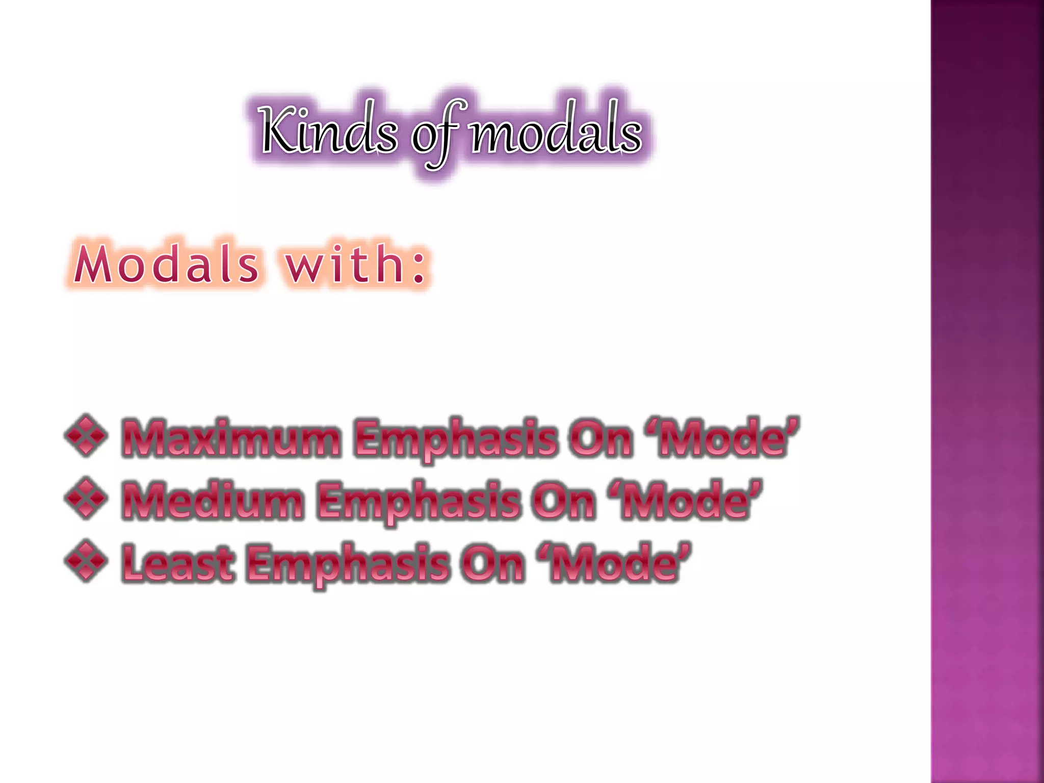 modals | PPTX