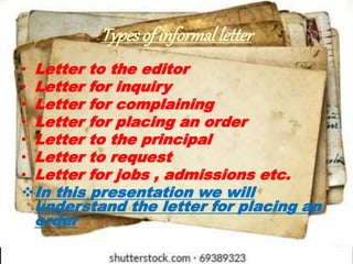 formal letter writting | PPTX
