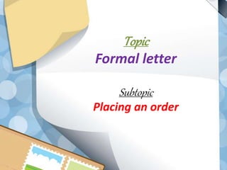 formal letter writting | PPTX | Sports
