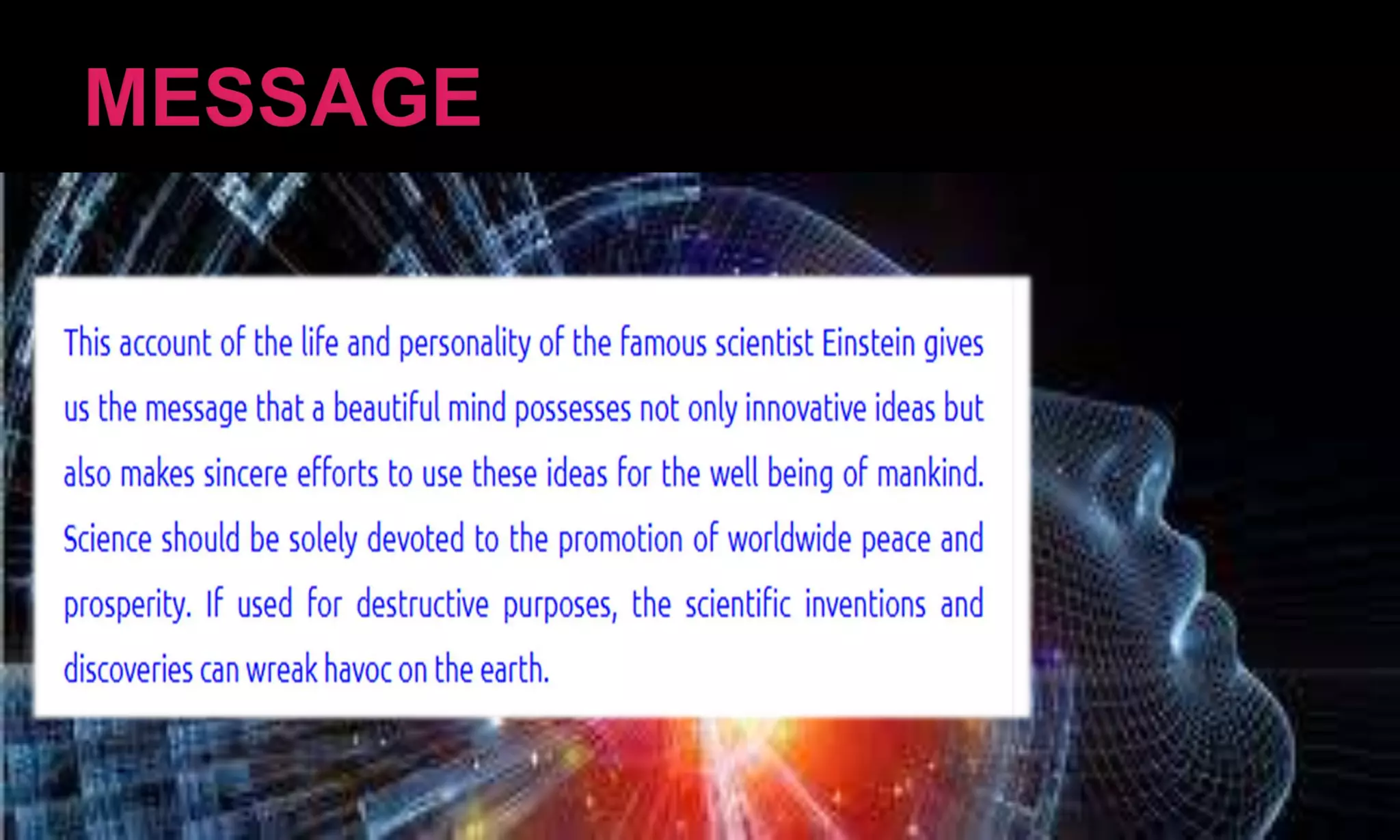 a truly beautiful mind / Albert Einstein / class ix | PPTX