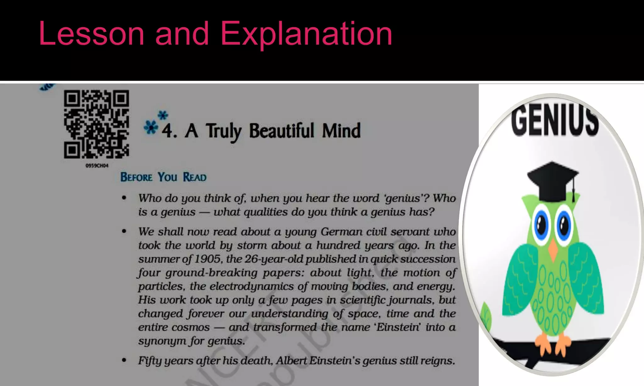 a truly beautiful mind / Albert Einstein / class ix | PPTX