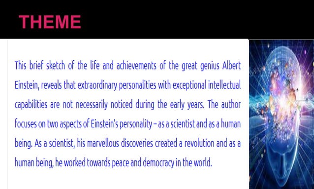 a truly beautiful mind / Albert Einstein / class ix | PPTX