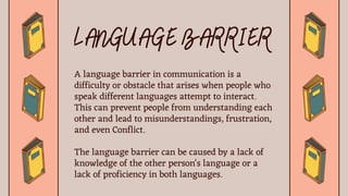 What are the barriers of communication ? | PPTX
