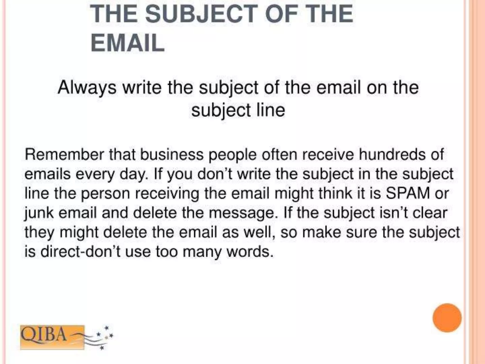 email writing ppt | PPTX