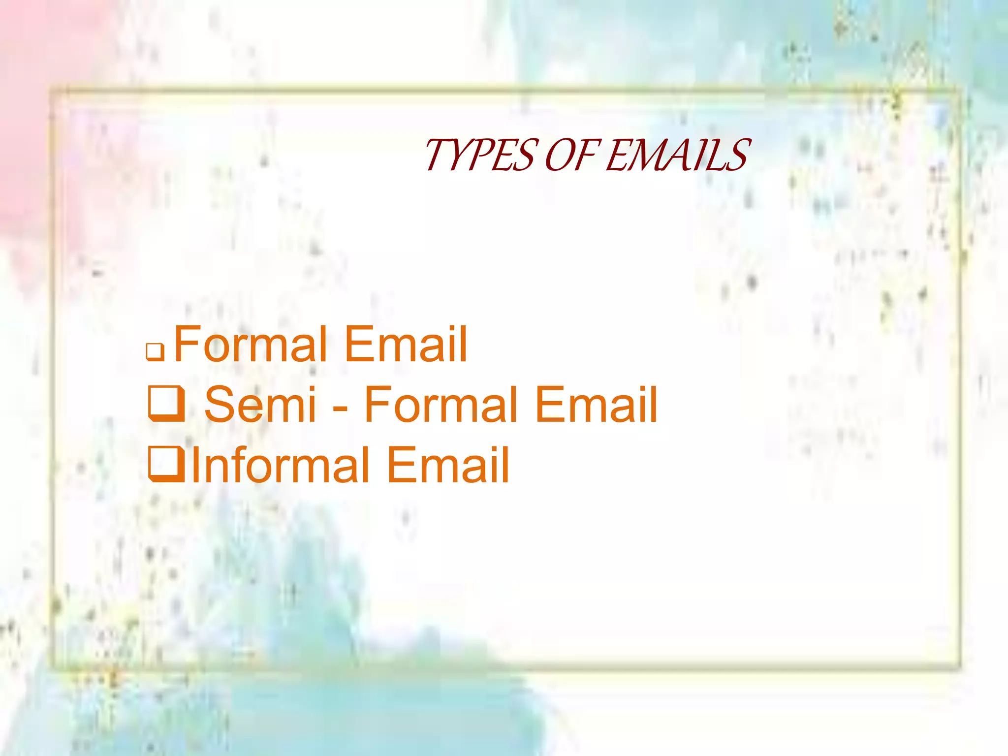 email writing ppt | PPTX