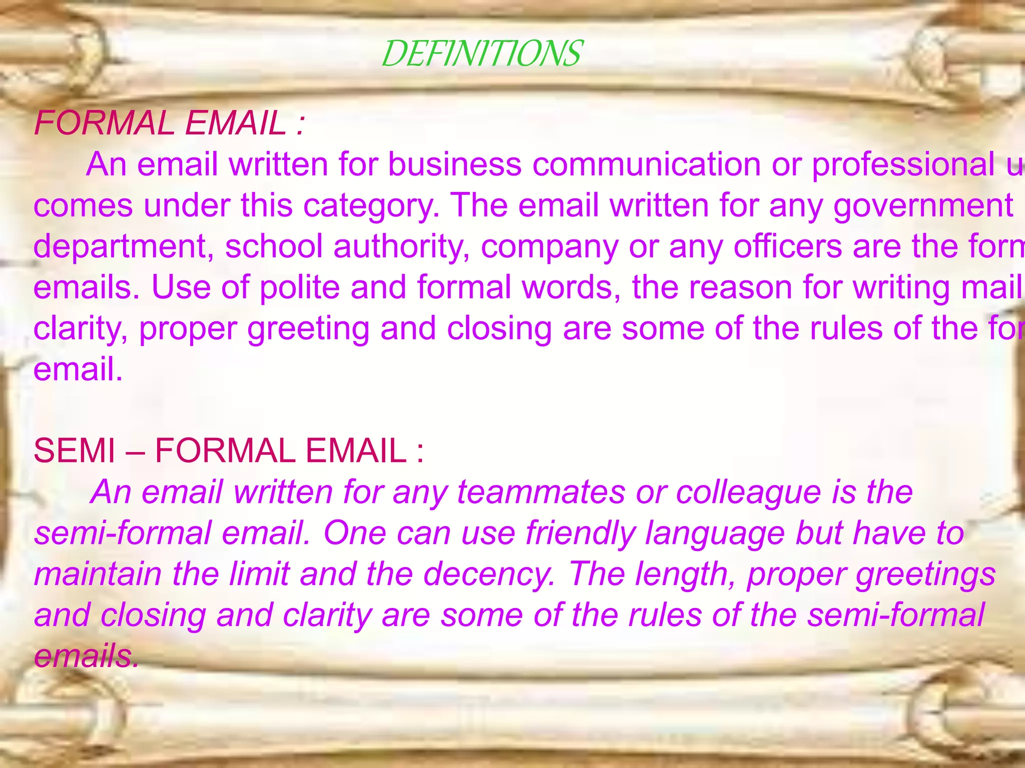 email writing ppt | PPTX