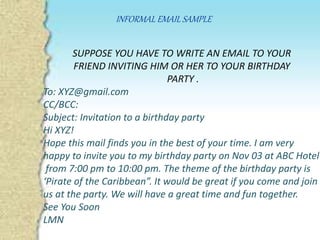 email writing ppt | PPTX