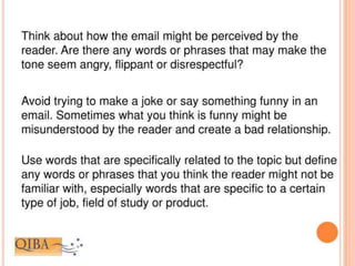 email writing ppt | PPTX