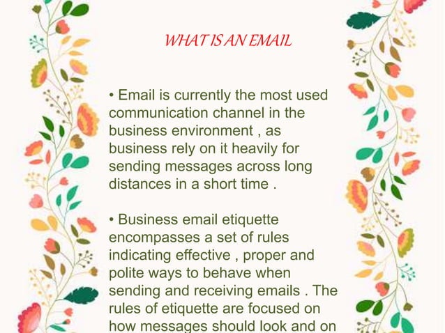 email writing ppt | PPTX | Email | Internet