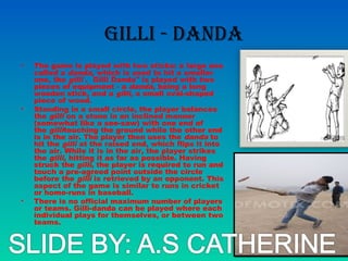 traditional games | PPT