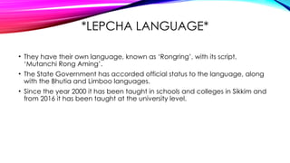 Sikkim PPT Class 10th Art integrated project | PPTX