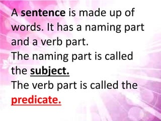 Writing Simple Sentences - English 2 | PPTX