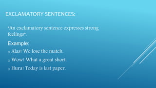 Types Of Sentences | PPTX