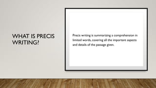 precis and composition ppt english practice | PPT