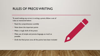 precis and composition ppt english practice | PPT