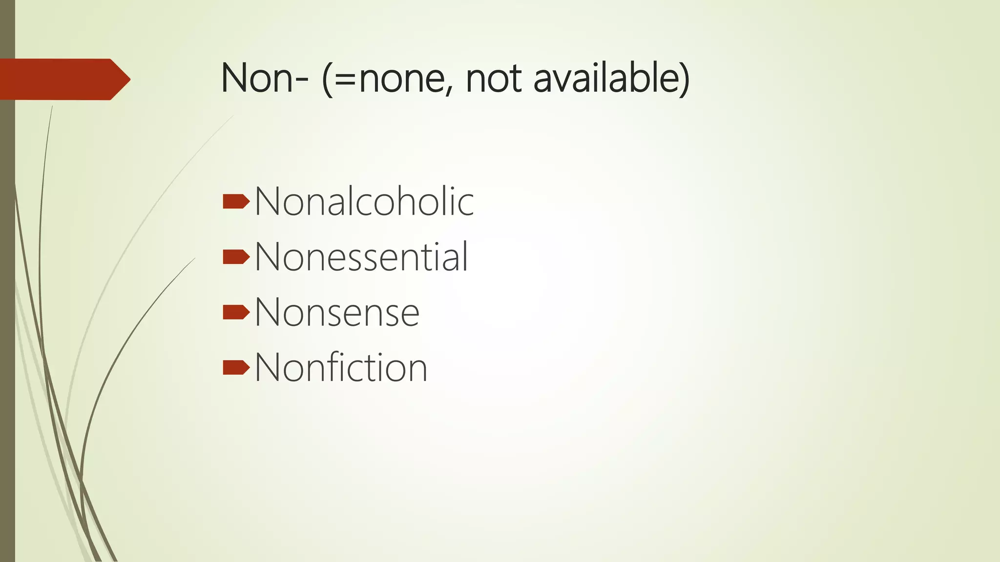 English prefixes, meaning and their usage | PPTX