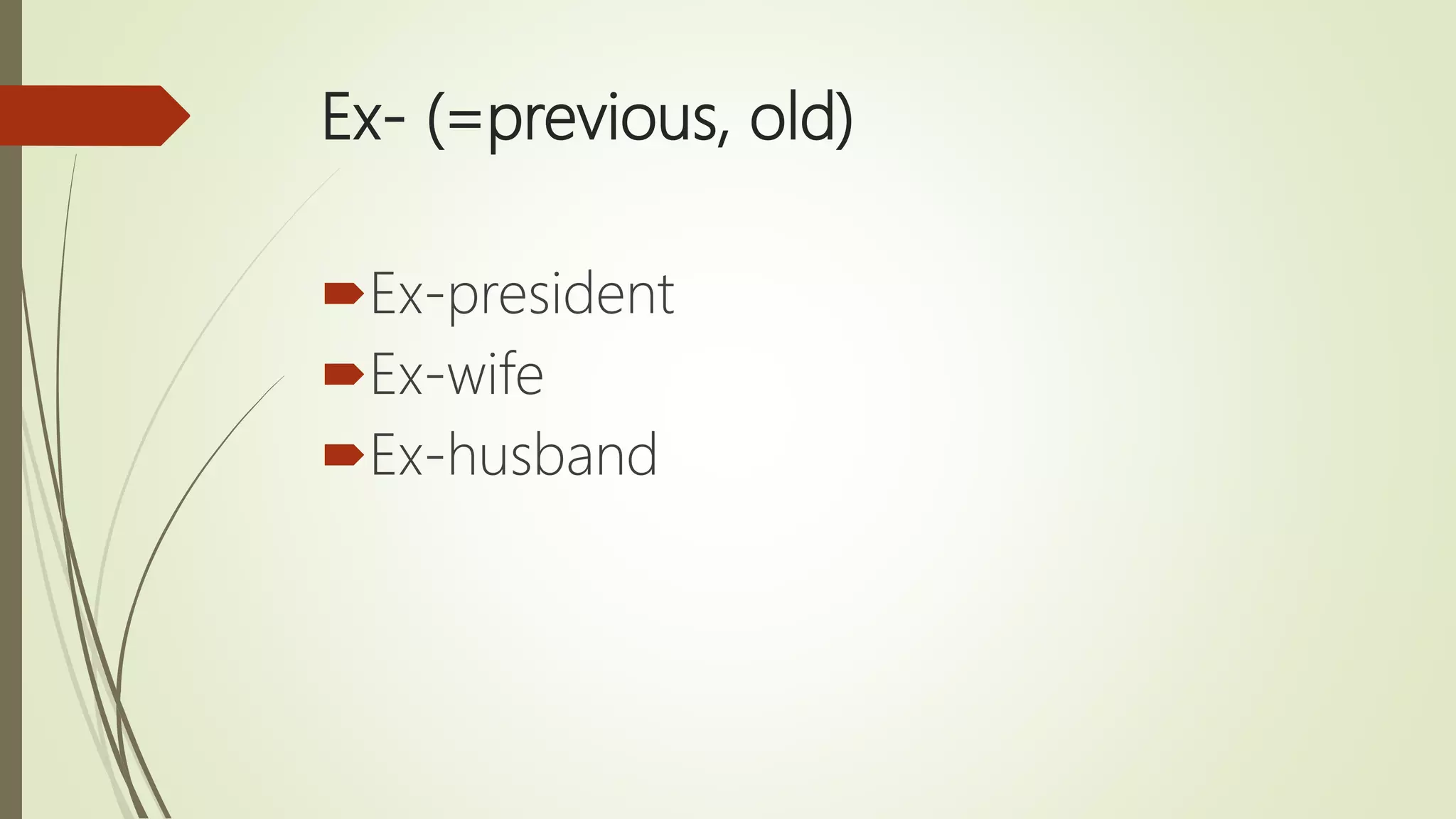 English prefixes, meaning and their usage | PPTX