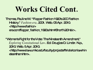 Feminism& Flappers | PPT