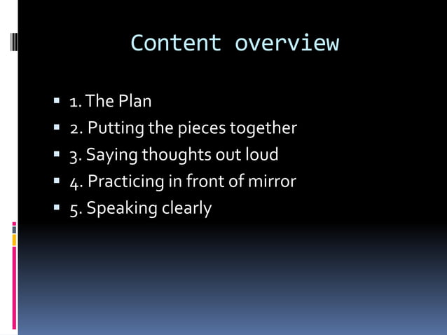 English presentation | PPTX