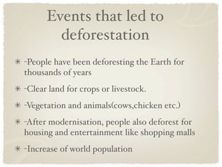 Deforestation | KEY