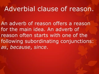 English presadverbial clause presentation | PPT