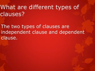English presadverbial clause presentation | PPT