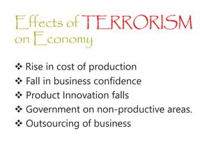 terrorism in pakistan | PPTX