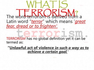 terrorism in pakistan | PPTX