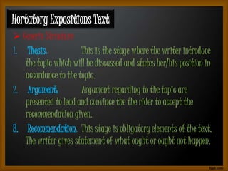 Hortatory ExpositionsText | PPT
