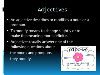 Adjectives | PPTX