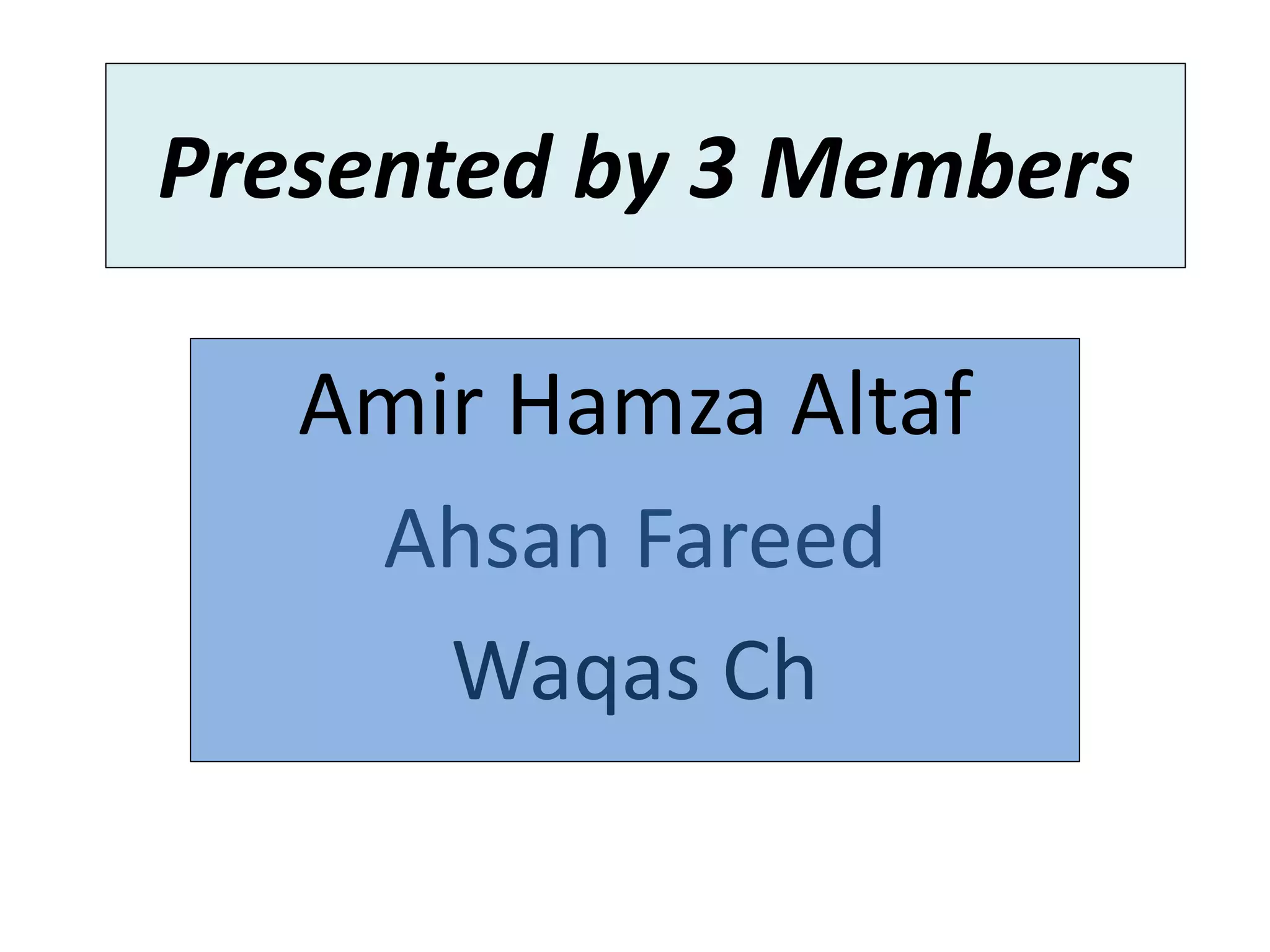 English presentation by Amir Hamza Mughal | PPT