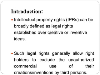 Intellectual Property Rights(IPR) | PPT