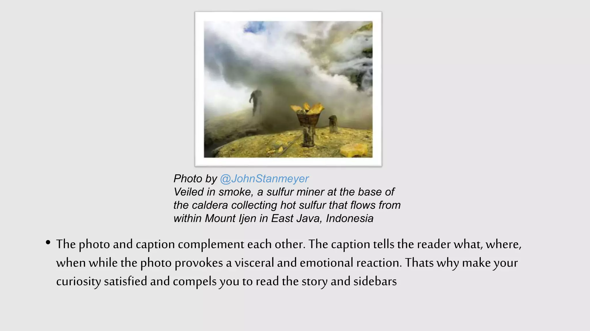 English presentation "How to Write a Good Caption" | PPT
