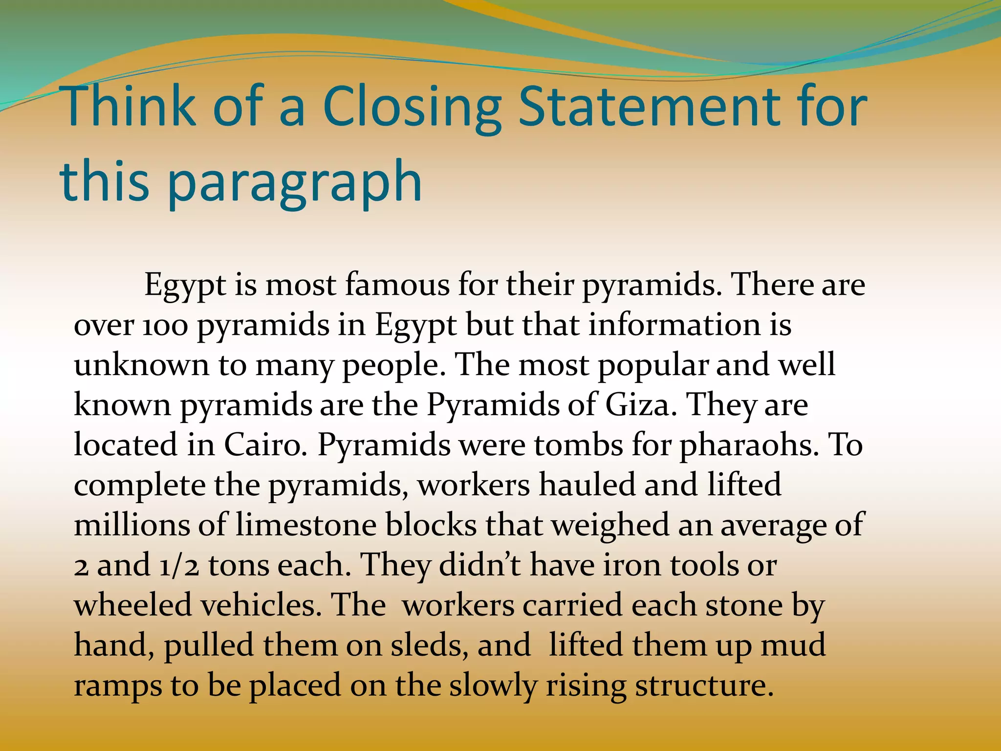 paragraph writing | PPTX