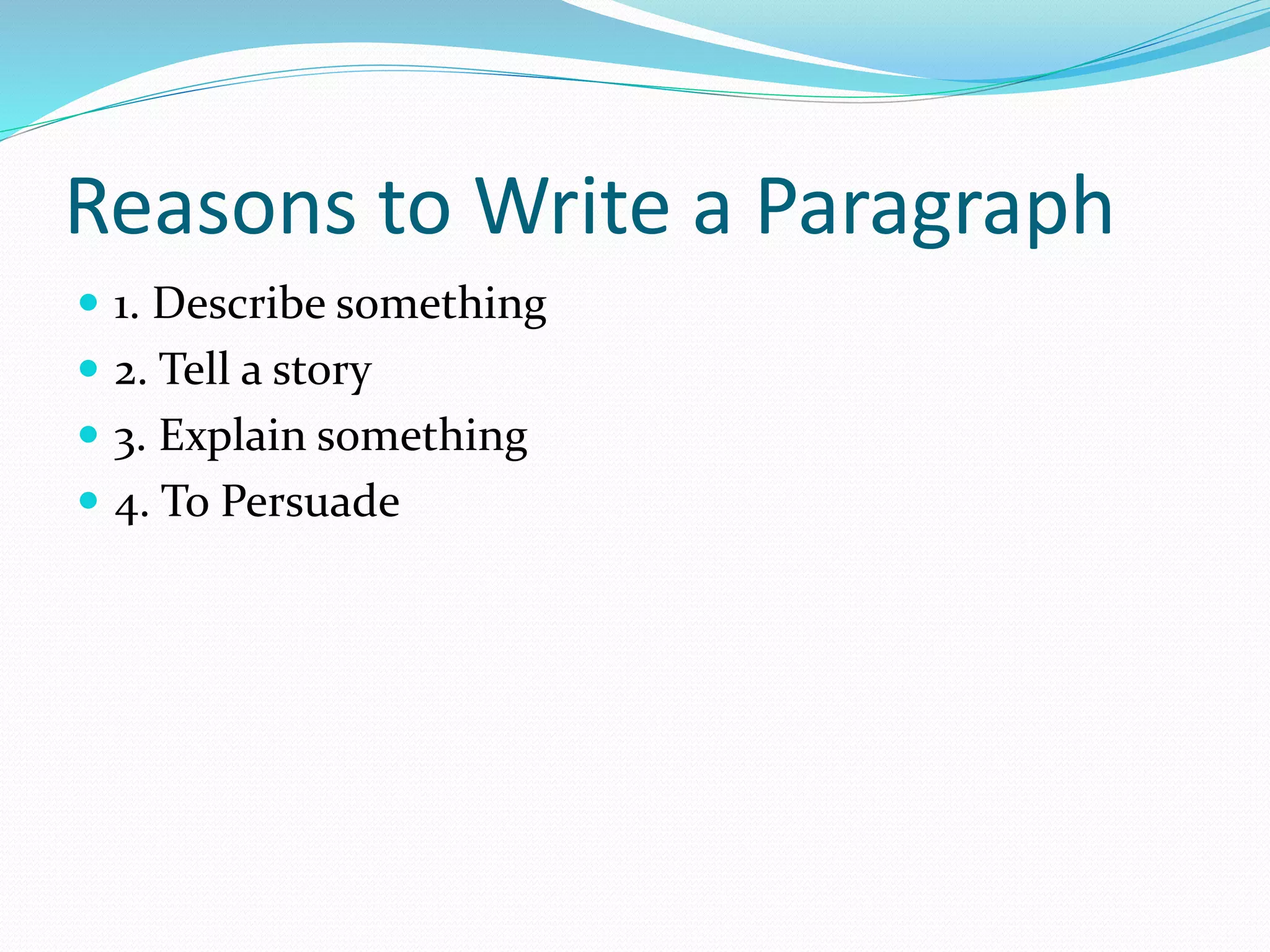 paragraph writing | PPTX