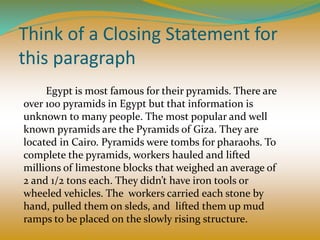 paragraph writing | PPT