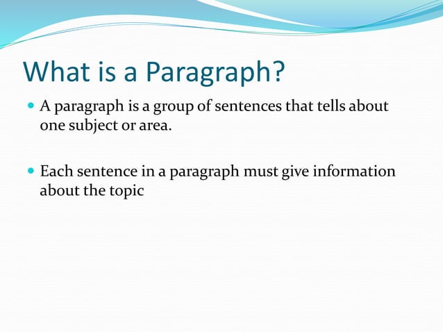 paragraph writing | PPT