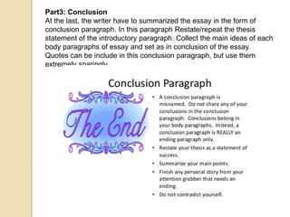 Introduction to Essay/Syntax of Essay | PPT